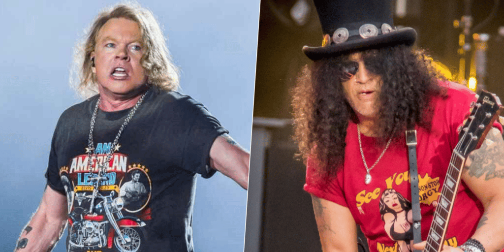 Guns N' Roses Stars AXL ROSE and SLASH's Unseen Pose Revealed