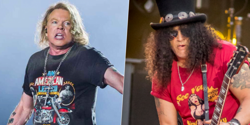 Guns N' Roses Stars AXL ROSE and SLASH's Unseen Pose Revealed