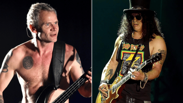 Guns N' Roses Bassist Slash Sends A Special Message For FLEA